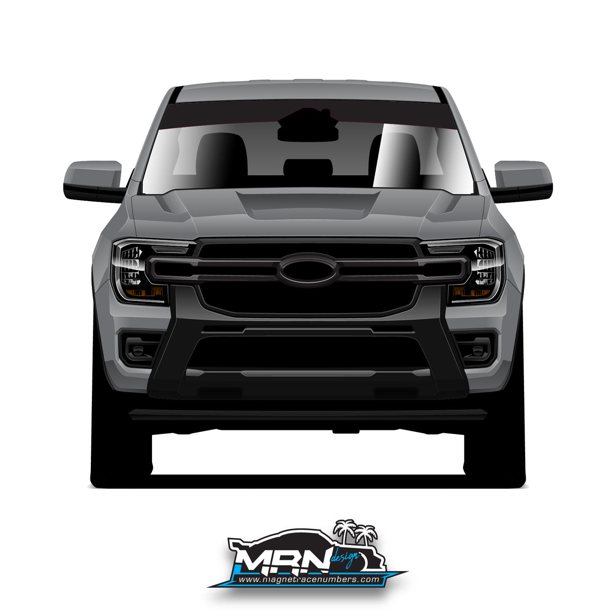 Ford Ranger PX3 / Next Gen - Windscreen Banner with Sensor Cutouts ...