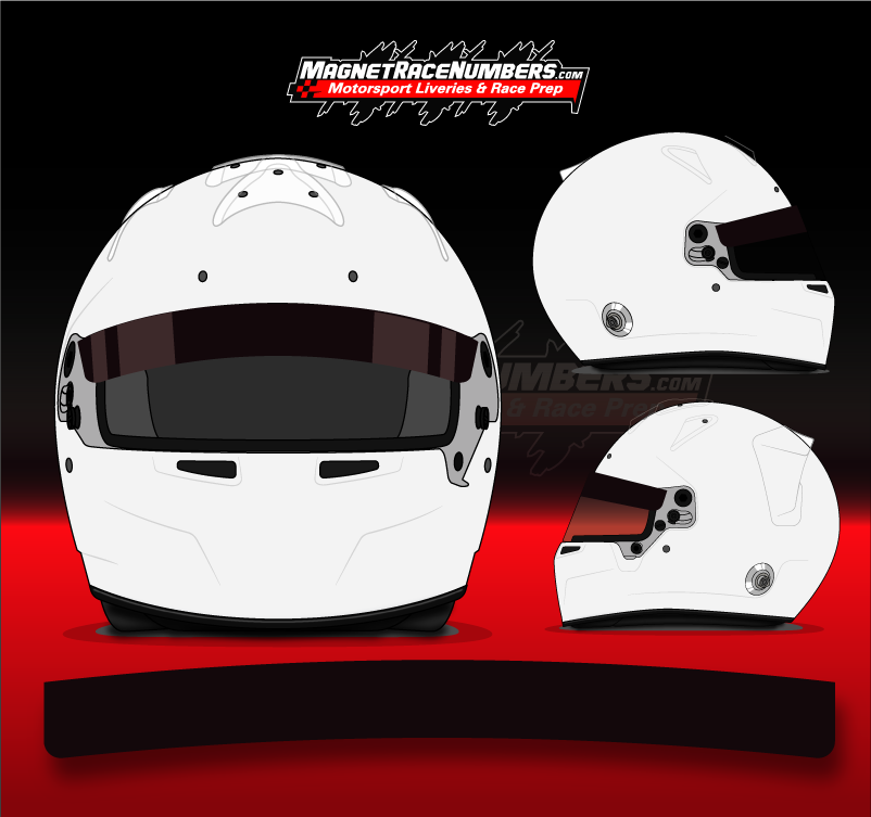 Motorsport Helmet Visor Sunshade Banners | ARAI, BELL, RACELID, STILO ...