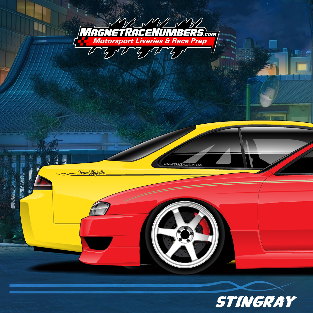 Stingray Pinstripe – Magnet Race Numbers